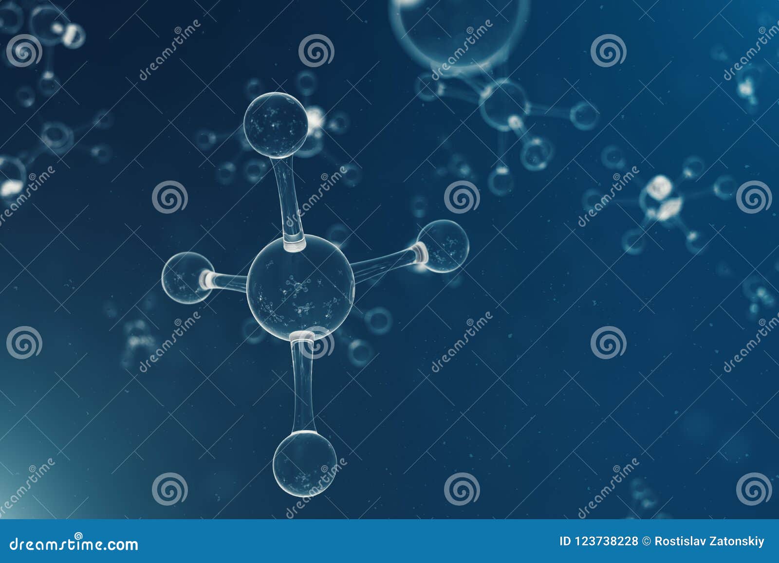 Atoms Structure. Science or Medical Background with Molecules and Atoms ...
