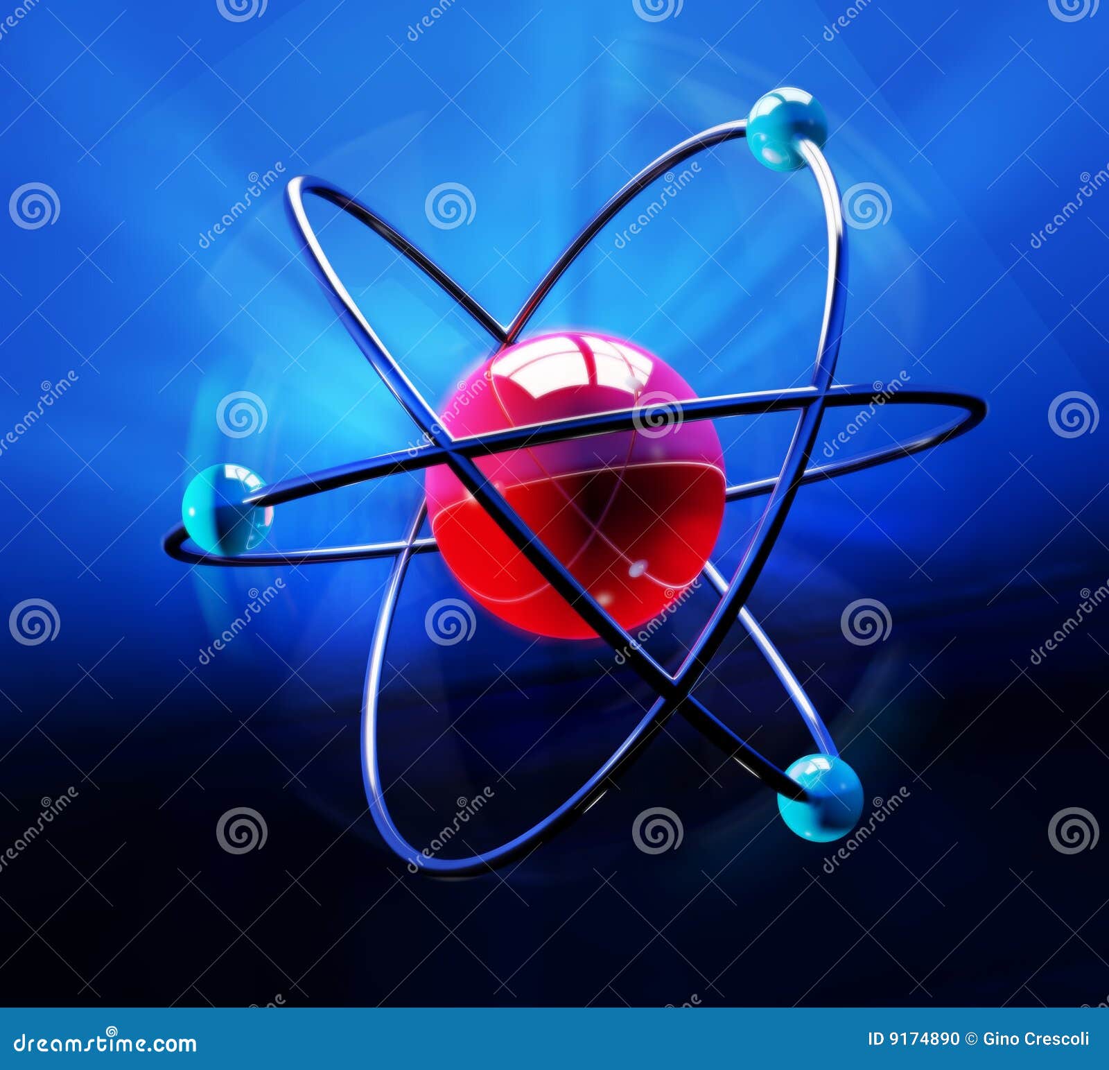 Atomsymbol stock abbildung. Illustration von tropfenfänger - 9174890