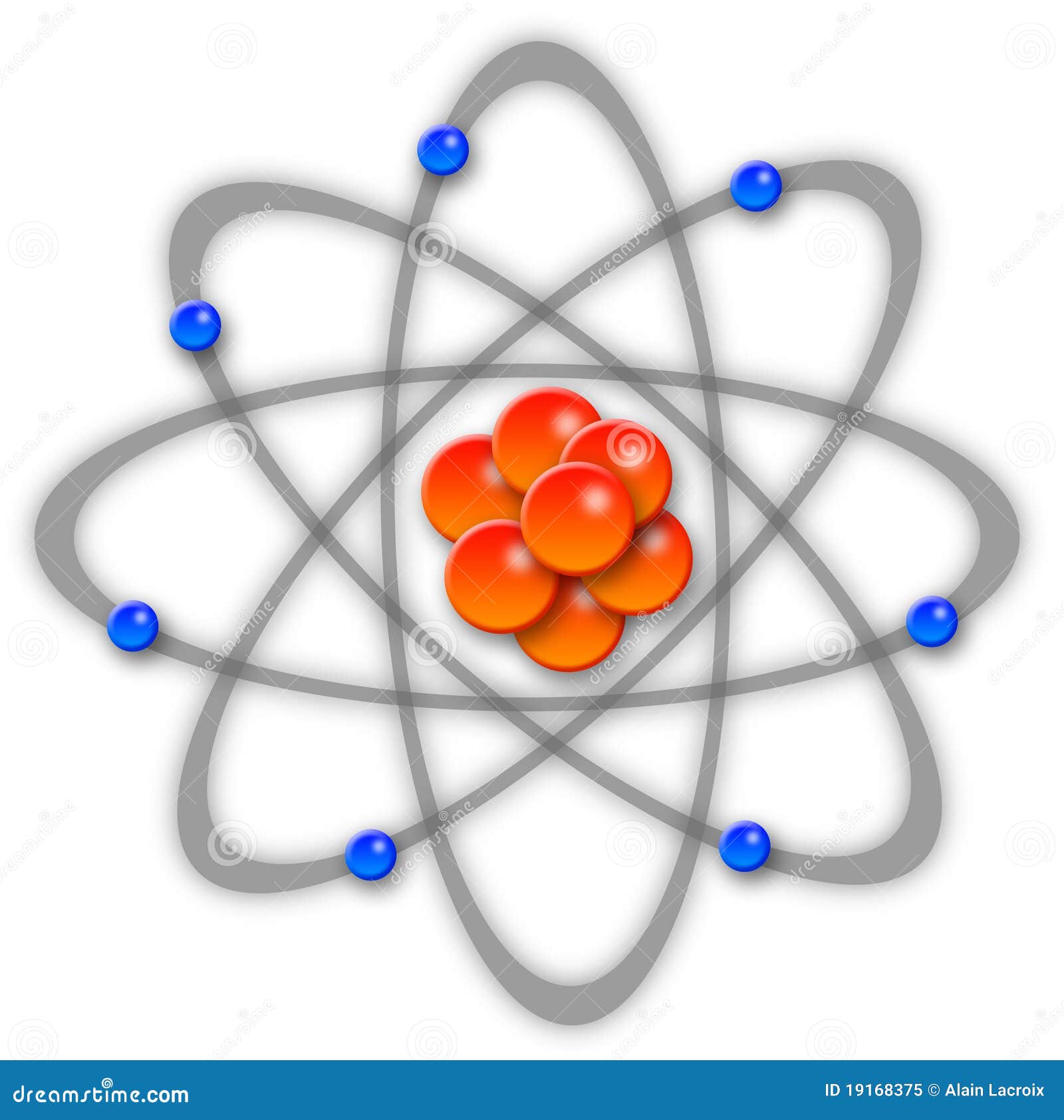 Atoom stock illustratie. Illustration of kern, laboratorium - 19168375