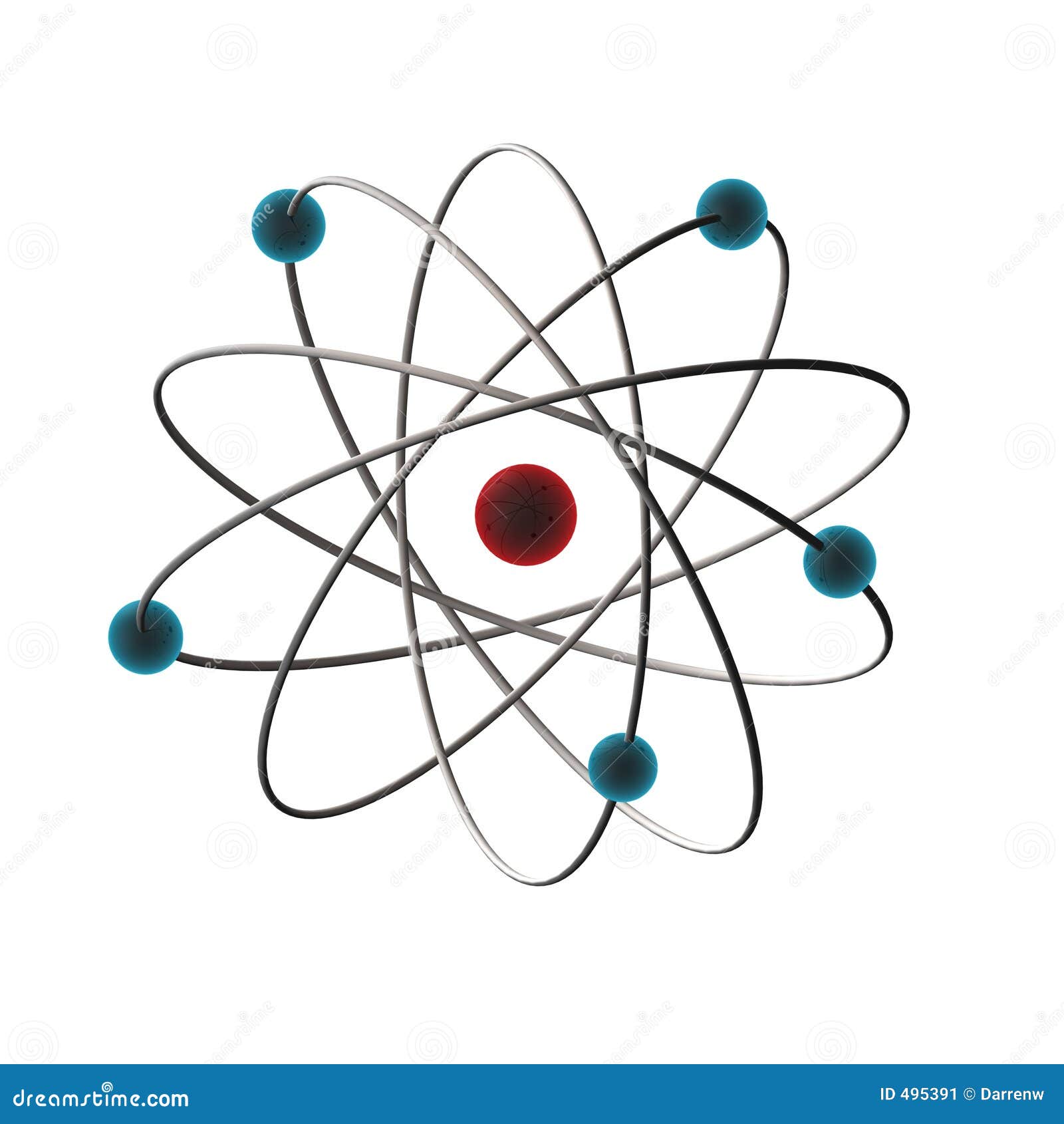 Atoom stock illustratie. Illustration of protonen, embleem - 495391
