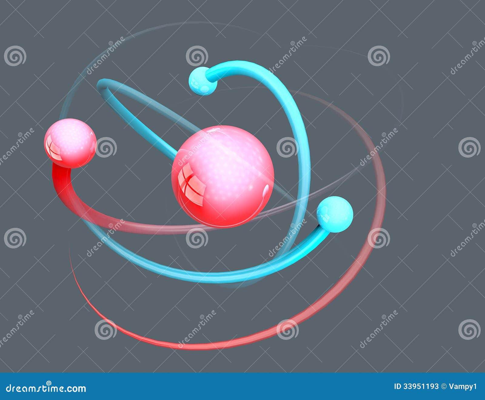 Atoom en molecules stock illustratie. Illustration of atoom - 33951193
