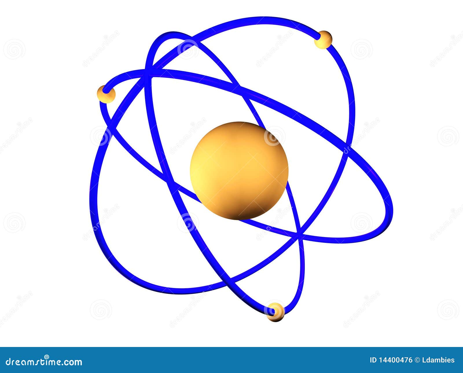 Atoom model stock illustratie. Illustration of protonen - 14400476