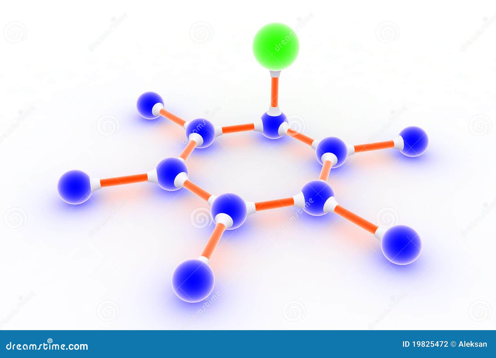 Atoom op wit. stock illustratie. Illustration of aansluting - 19825472