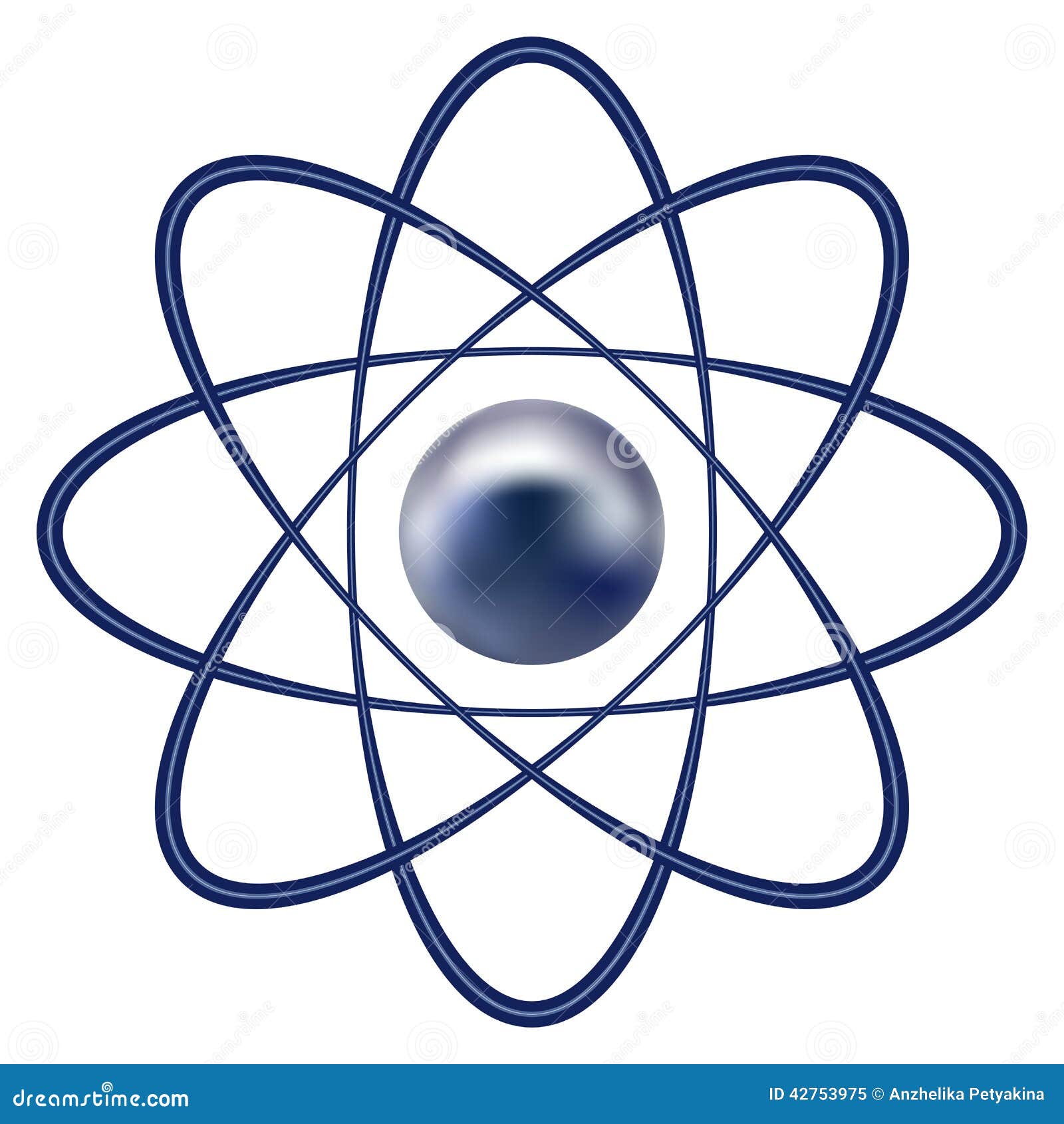 Atoom part vector illustratie. Illustration of kern, chemie - 42753975