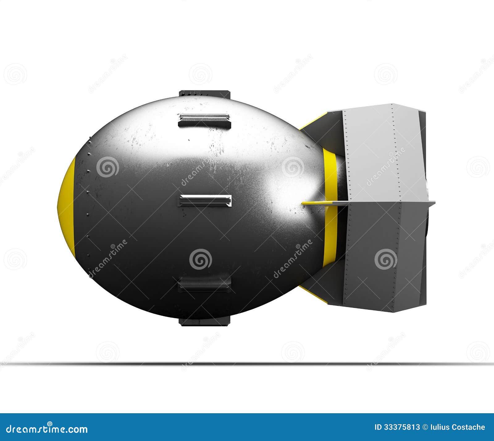 Atoombom stock afbeelding. Image of waterstof, geïsoleerd - 33375813