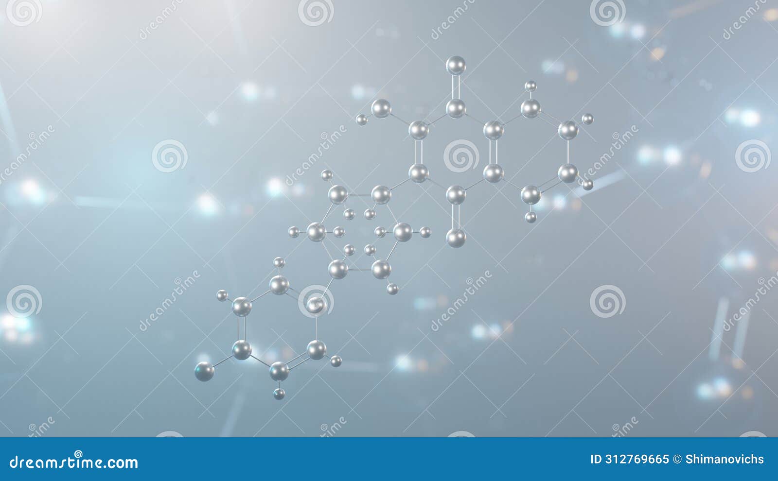 Atovaquone Molecular Structure, 3d Model Molecule, Antimicrobial ...