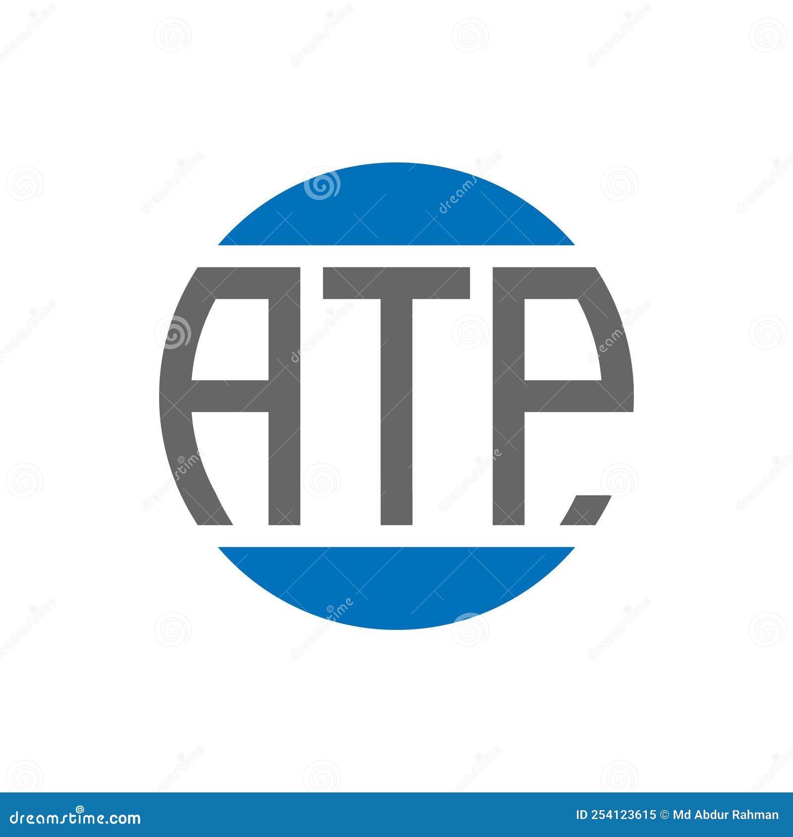 ATP Letter Logo Design on White Background. ATP Creative Initials ...