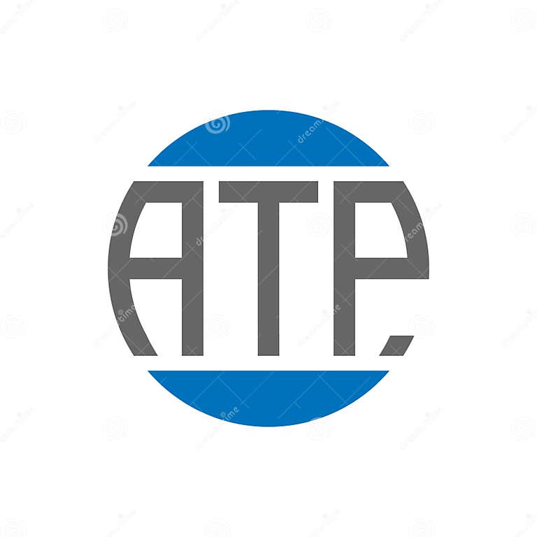 ATP Letter Logo Design on White Background. ATP Creative Initials ...
