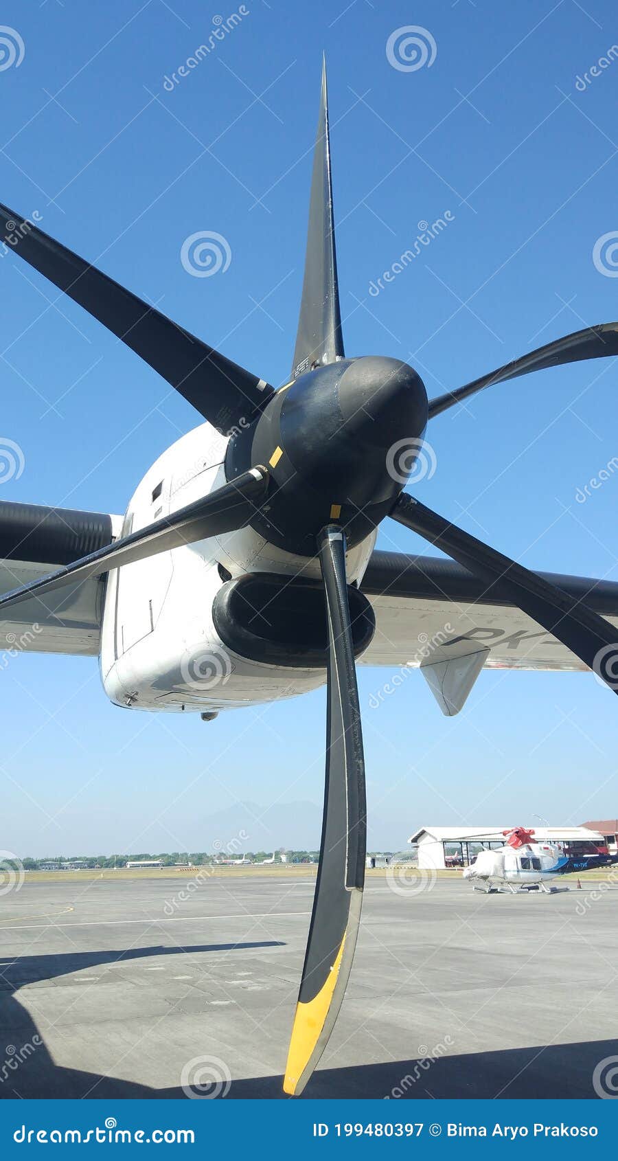 ATR Propeller stock image. Image of propeller, airplane - 199480397