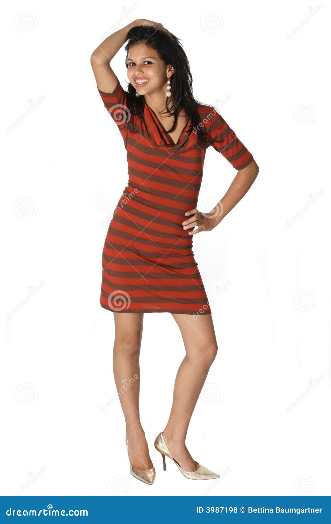 Atractive Young Woman Posing Stock Photo - Image of fashionable, teen ...