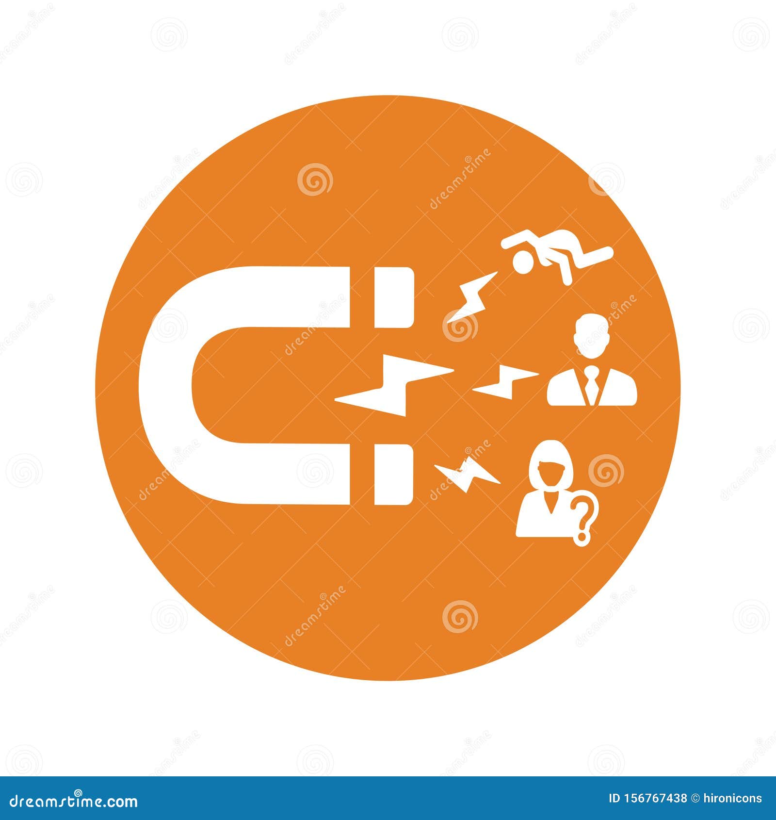 Atraer Clientes, Personas, Icono De Marketing Stock de ilustración ...