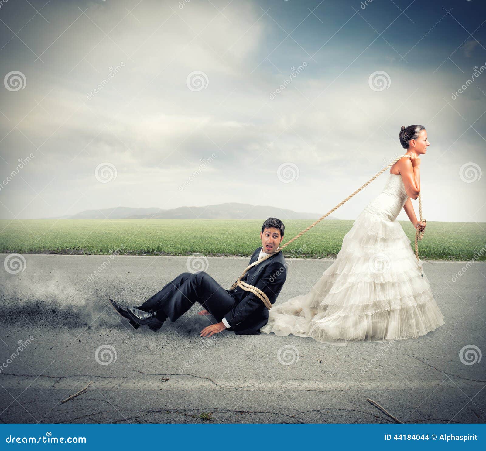 Atrapado por boda foto de archivo. Imagen de rotura, divorcio - 44184044