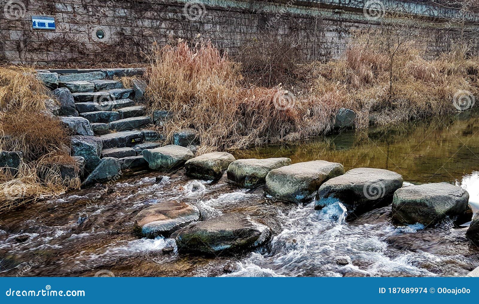 Atravessando o rio foto de stock. Imagem de cruzamento - 187689974