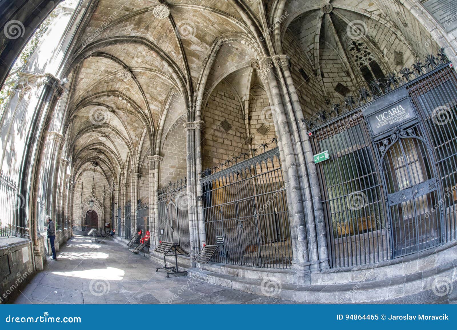 Atrium at Barcelona Cathedral, Spain Editorial Image - Image of holy ...