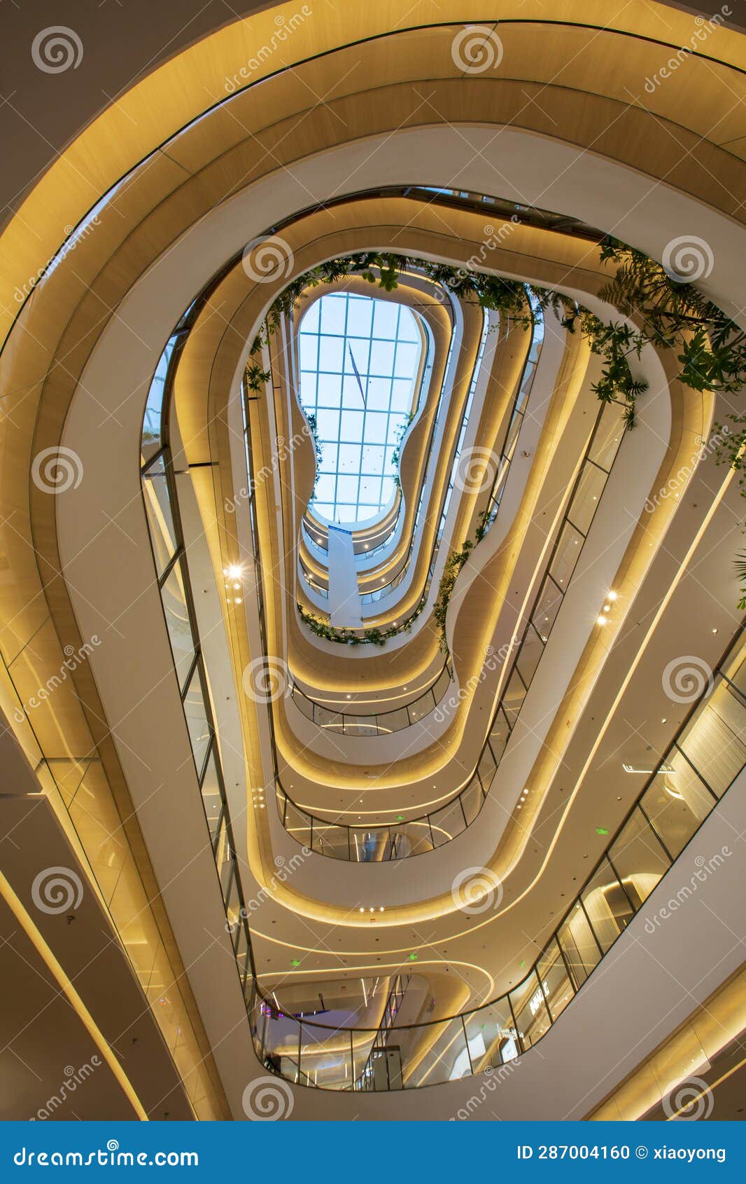 Atrium and Dome, Modern Building Roof Stock Photo - Image of angle ...