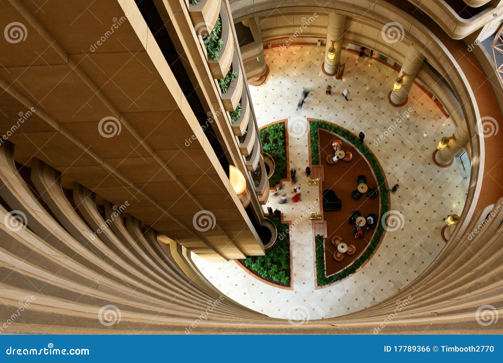 Atrium of an hotel editorial photo. Image of elevator - 17789366