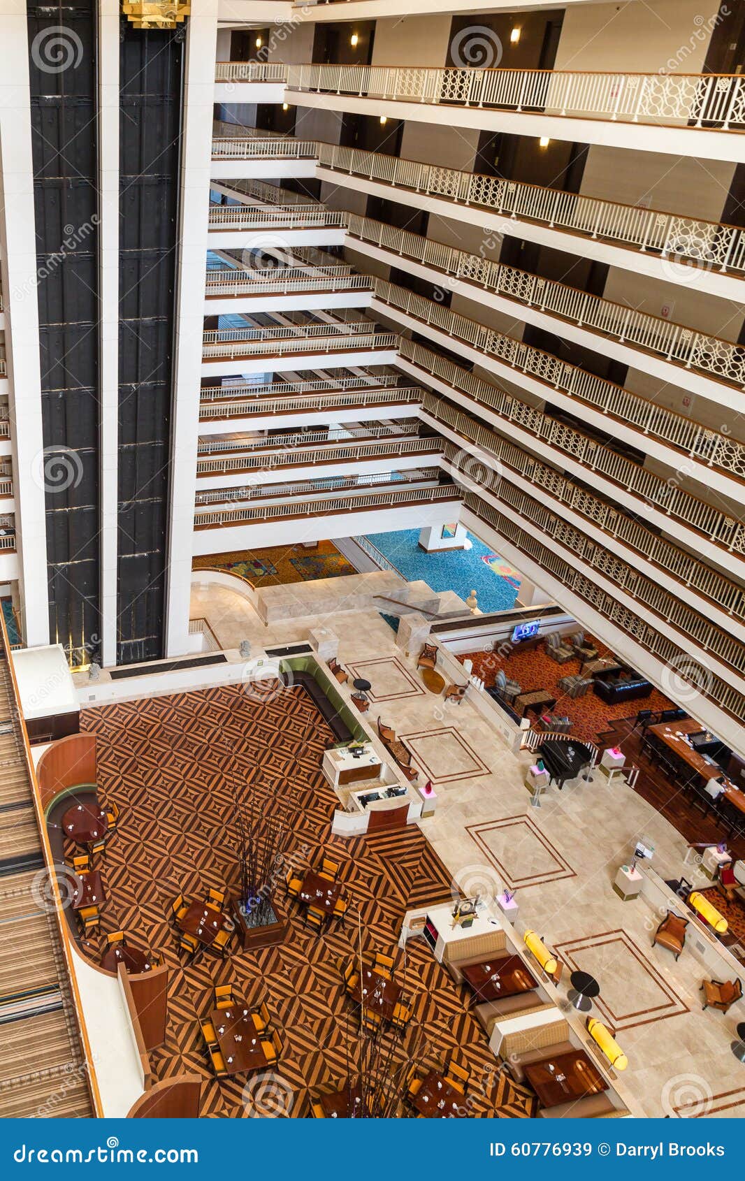 Atrium Old Hotel Lobby With Chairs Lima Peru Stock Photography ...
