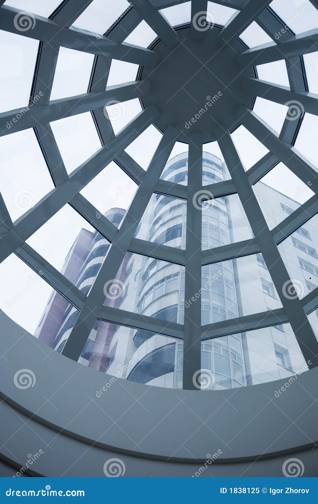 Atrium, looking up stock image. Image of realestate, town - 1838125
