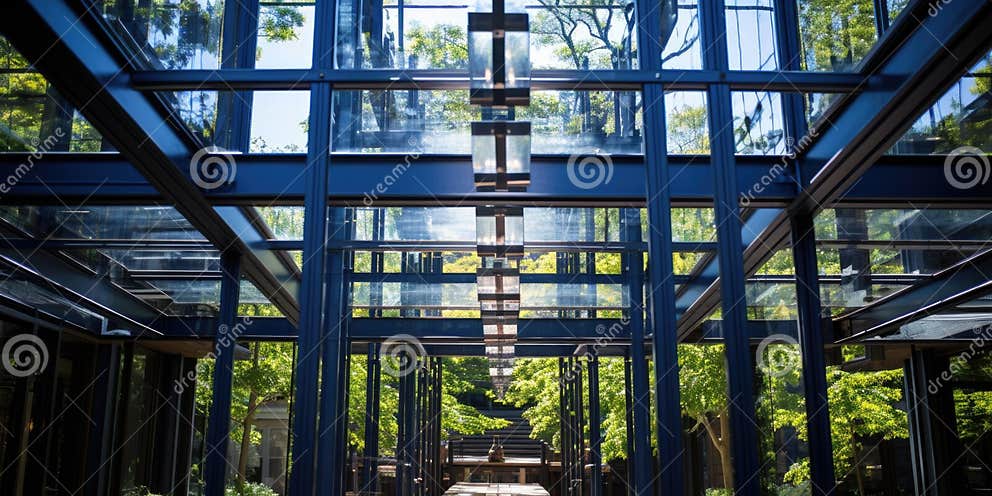 The Atrium at the New York Public Library. Generative AI Image. Stock ...