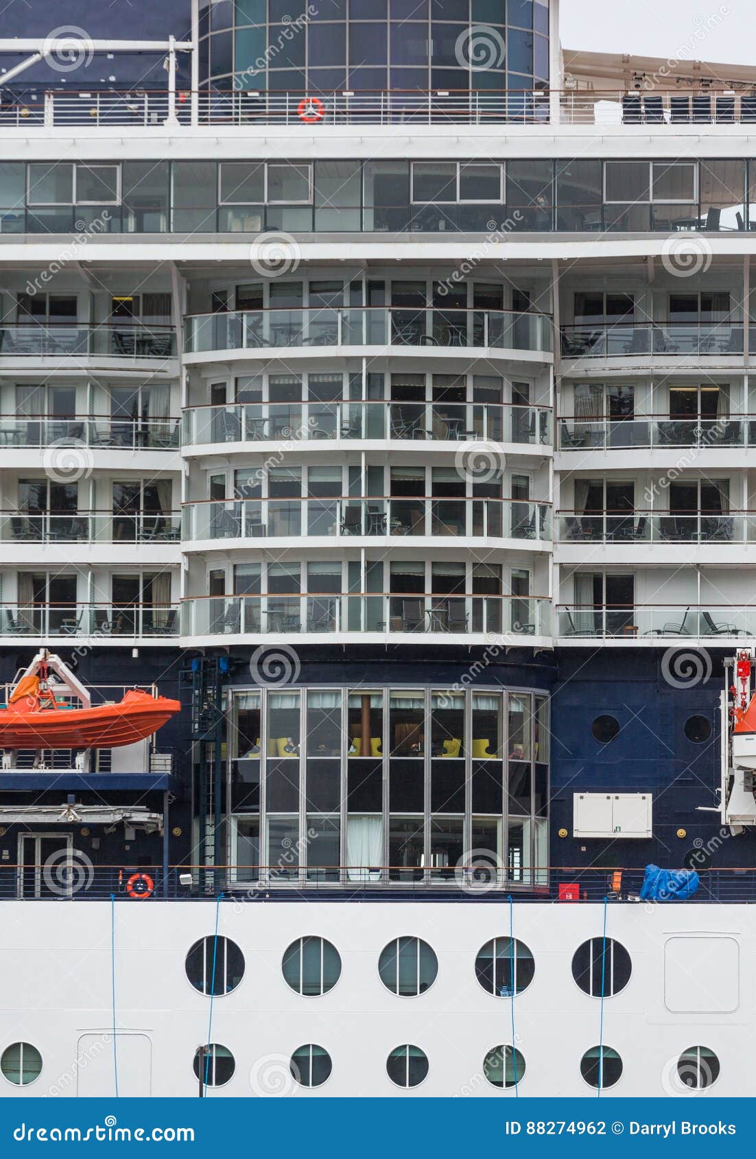 Atrium Windows on Cruise Ship Stock Photo - Image of vacation, glass ...