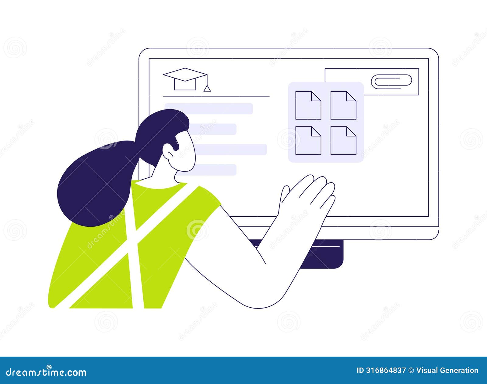 Attach Assignment Isolated Cartoon Vector Illustrations | CartoonDealer ...