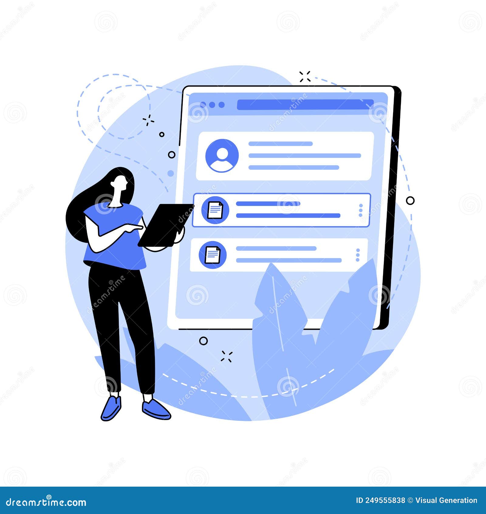 Attach Assignment Isolated Cartoon Vector Illustrations. Stock Vector ...