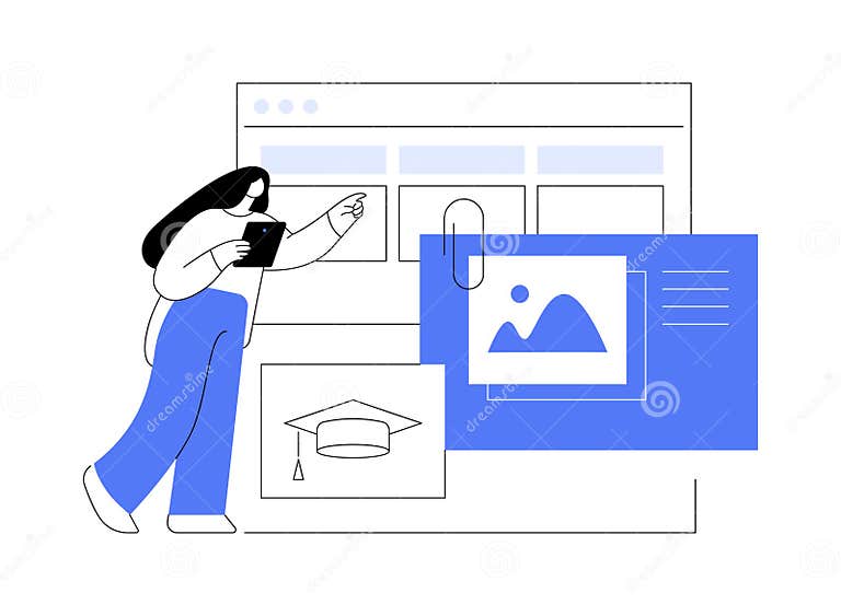 Attach Assignment Isolated Cartoon Vector Illustrations. Stock Vector ...