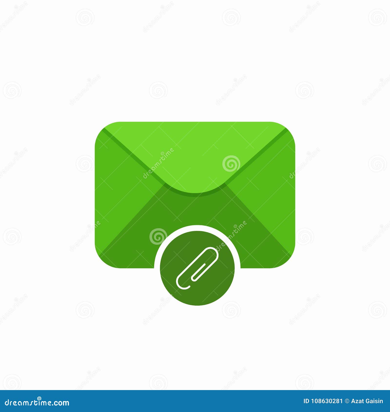 Attach Attachment Email Mail Icon Stock Vector - Illustration of spam ...