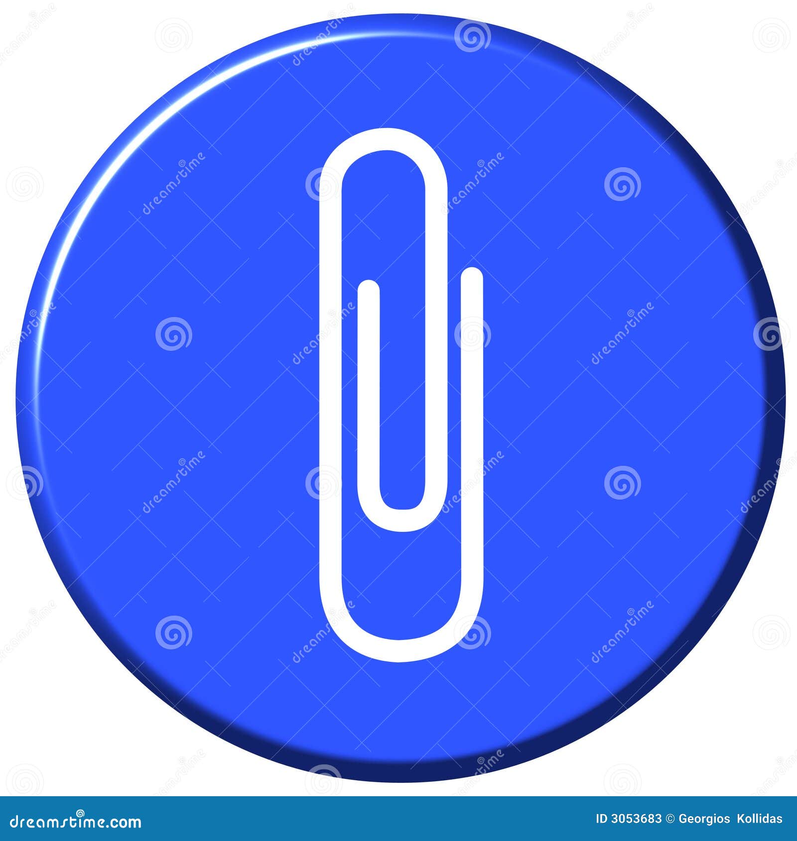 Attach Button stock illustration. Illustration of shinning - 3053683