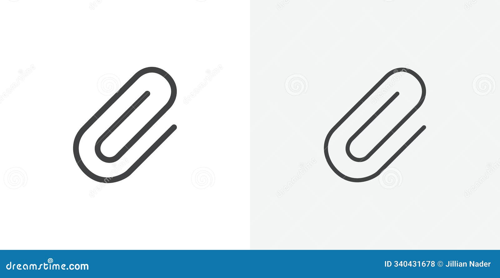 Attach Icon Flat and Simple Set Design Stock Illustration - Illustration of attach, clip: 340431678