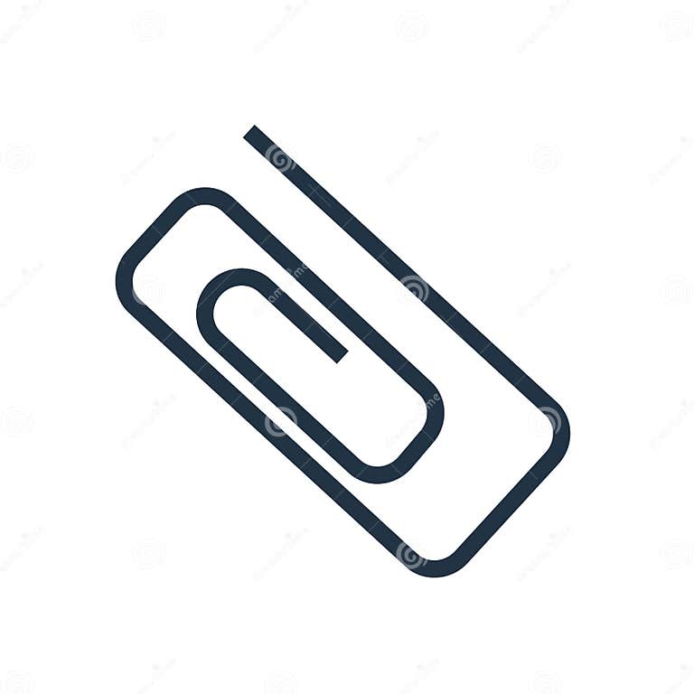 Attach Icon Vector Isolated on White Background, Attach Sign Stock ...