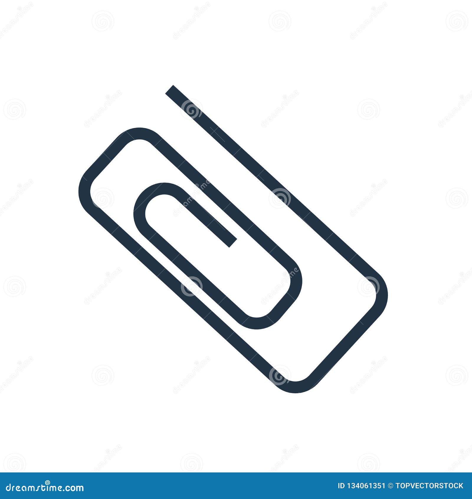 Attach Icon Vector Isolated On White Background, Logo Concept Of ...