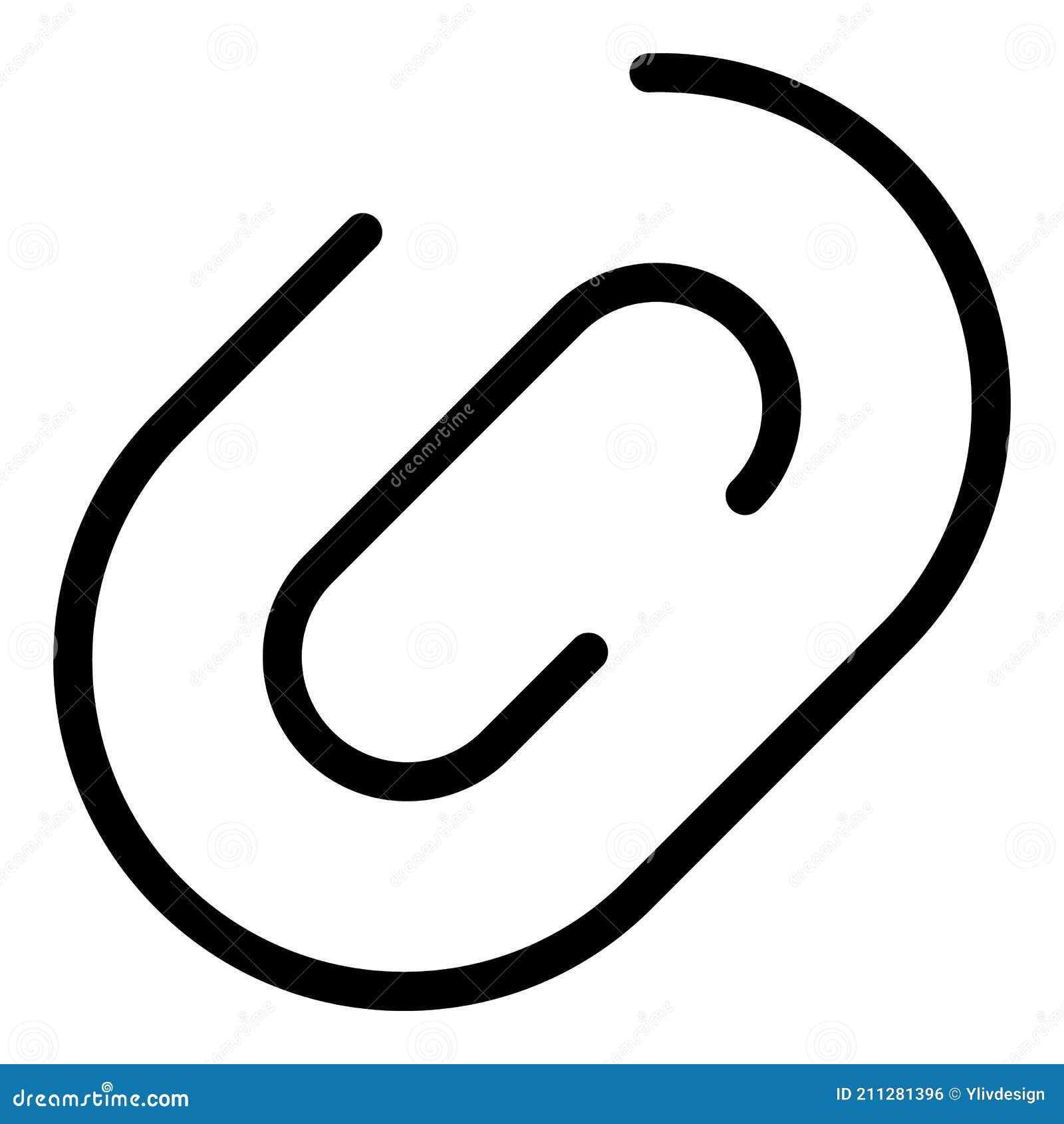 Attach Link Icon, Outline Style Stock Vector - Illustration of outline ...