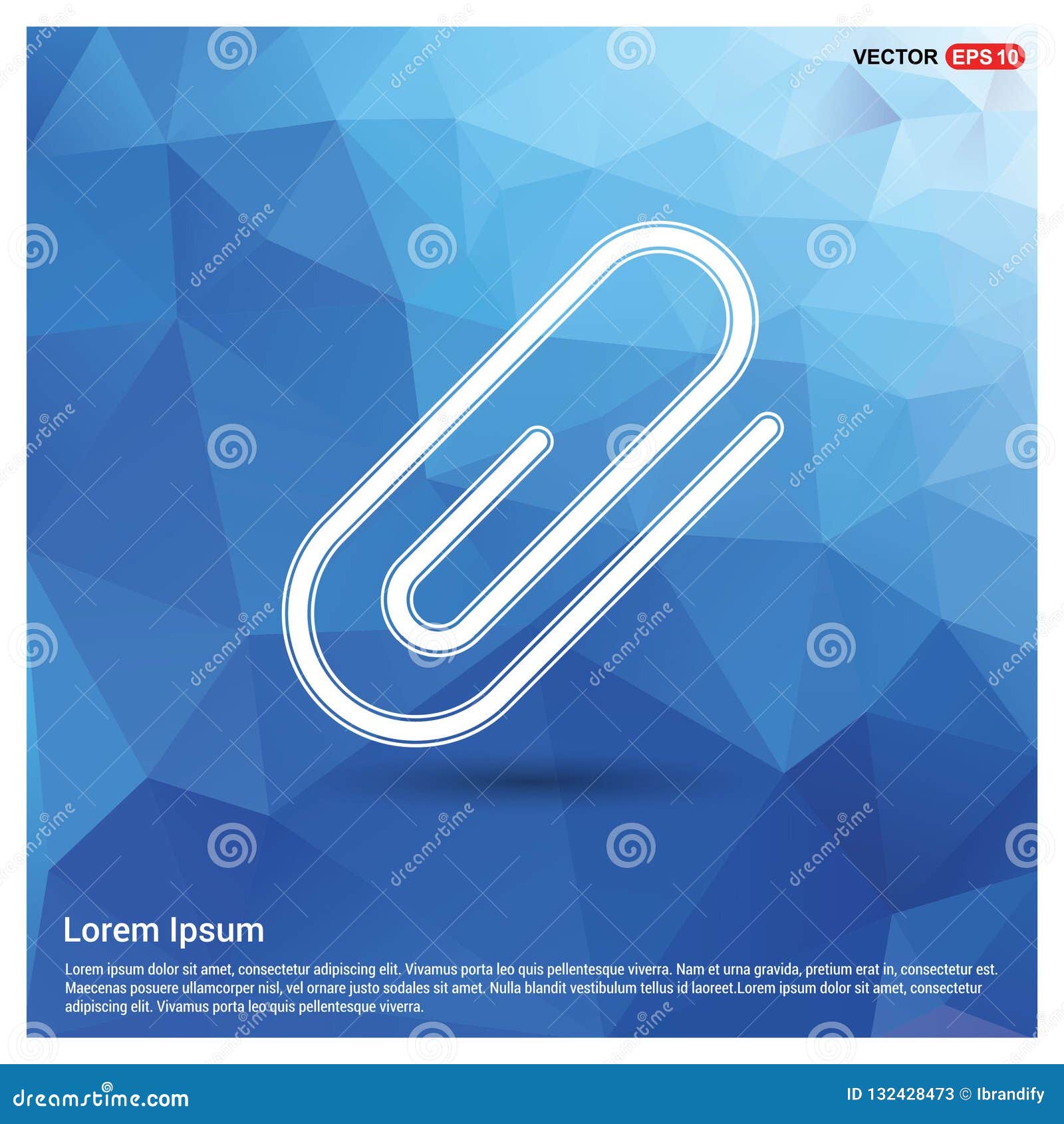 Attach, Paper Clip Isometric Icon. 3d Line Art Technical Drawing ...