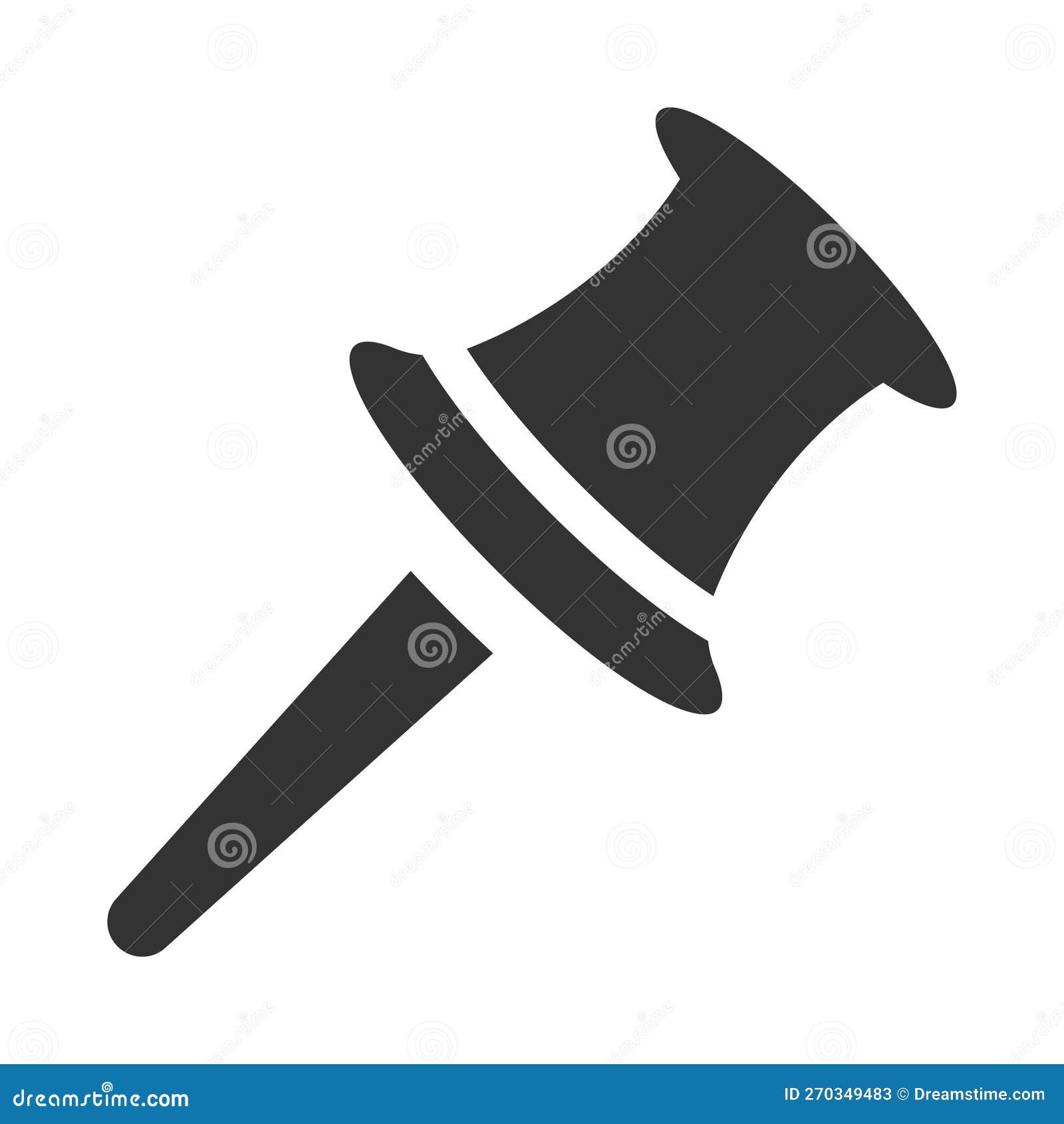 Attach Pin icon stock vector. Illustration of tool, symbol - 270349483