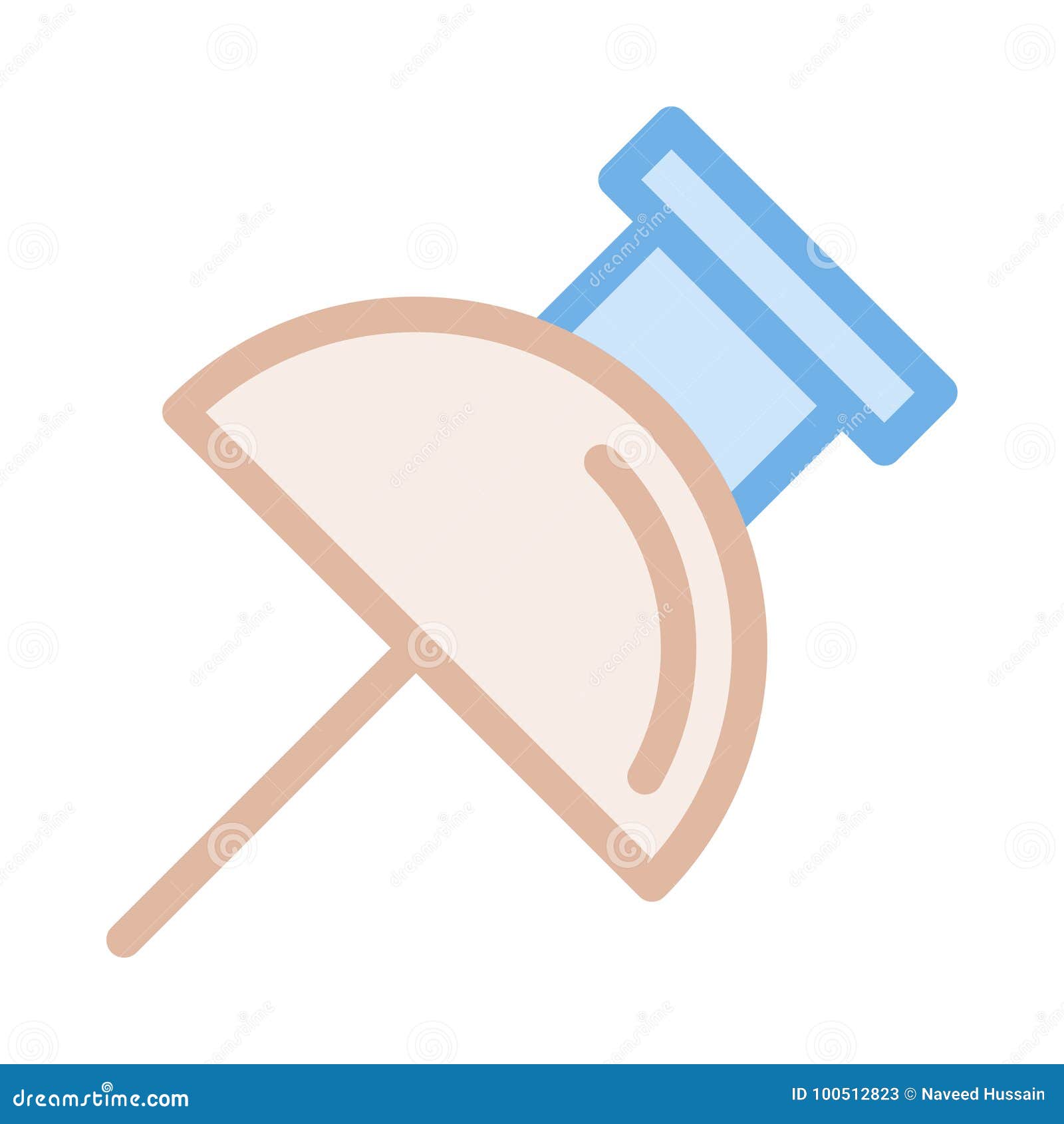 Attach pin icon stock illustration. Illustration of case - 100512823