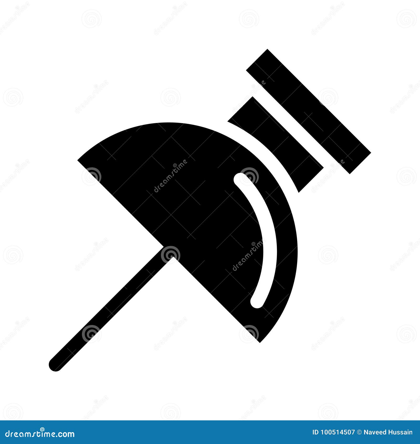 Attach pin icon stock illustration. Illustration of attack - 100514507
