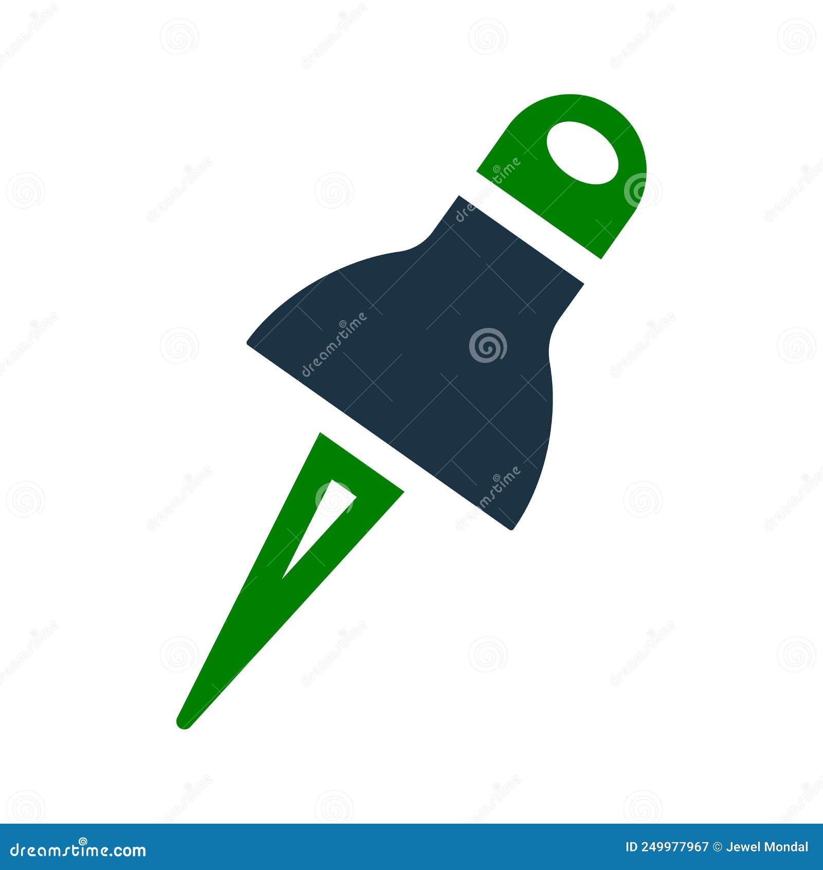 Attach, Pin Icon. Simple Vector Design Stock Illustration ...