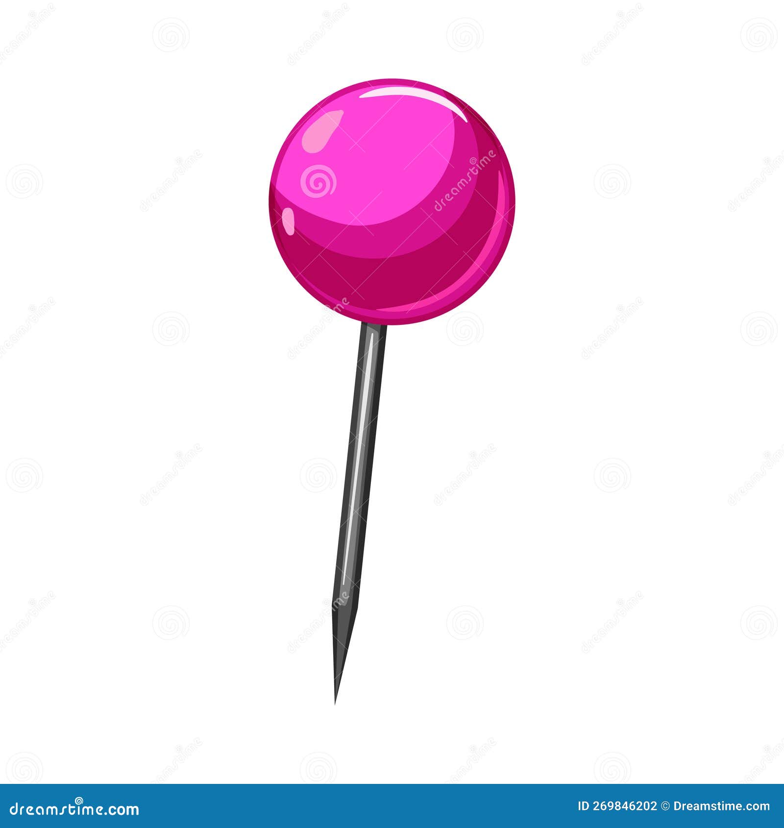 Attach Push Pin Cartoon Vector Illustration Stock Vector - Illustration ... Attach Push Pin Cartoon Vector Illustration Stock Vector - Illustration ...