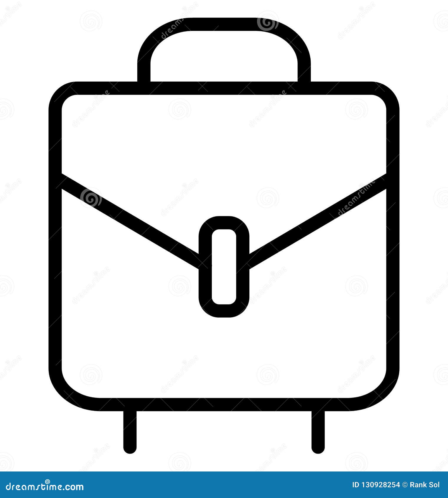Attache Case Isolated Line Vector Icon that Can Be Easily Modified or ...