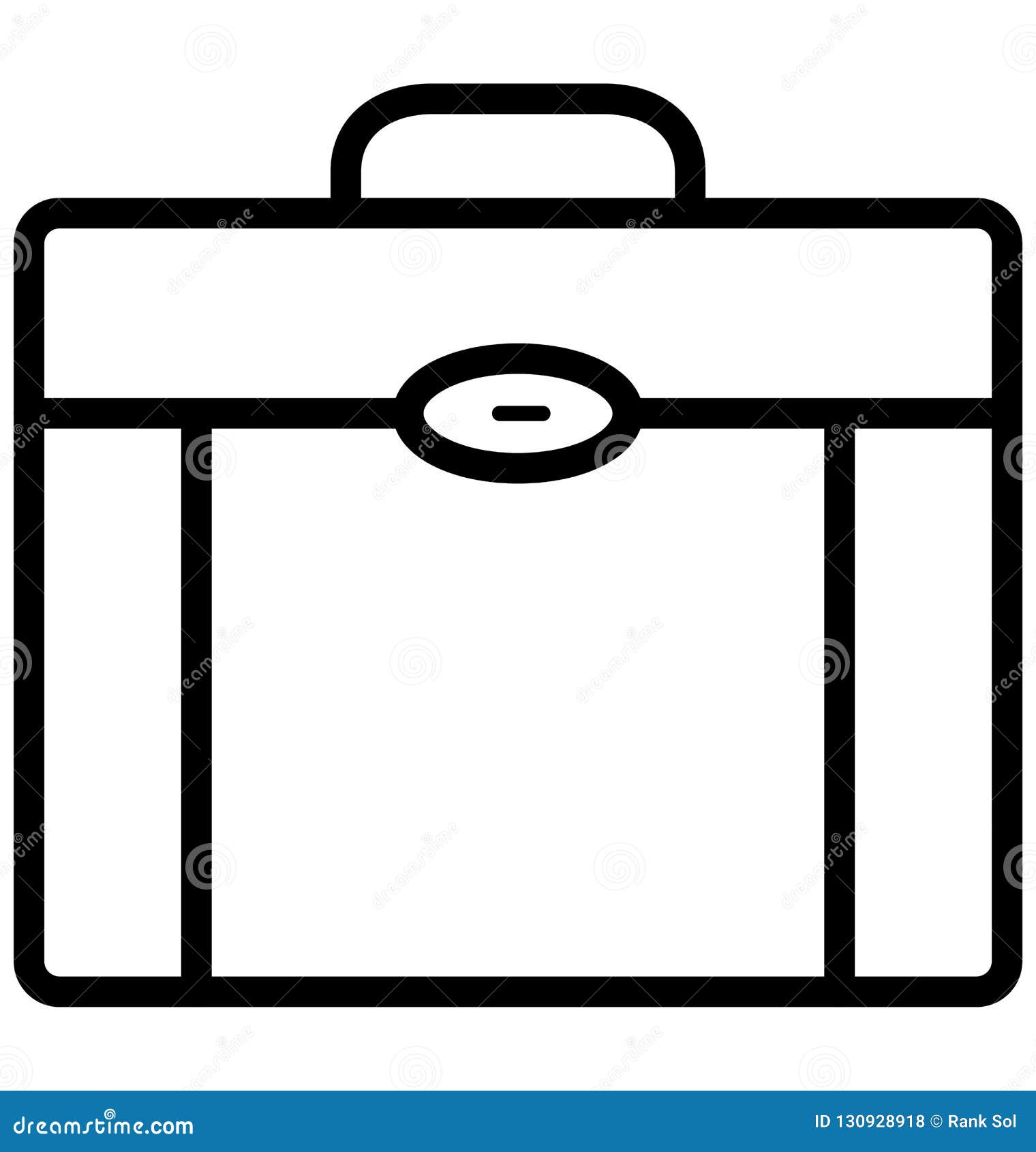 Attache Case Isolated Line Vector Icon that Can Be Easily Modified or ...