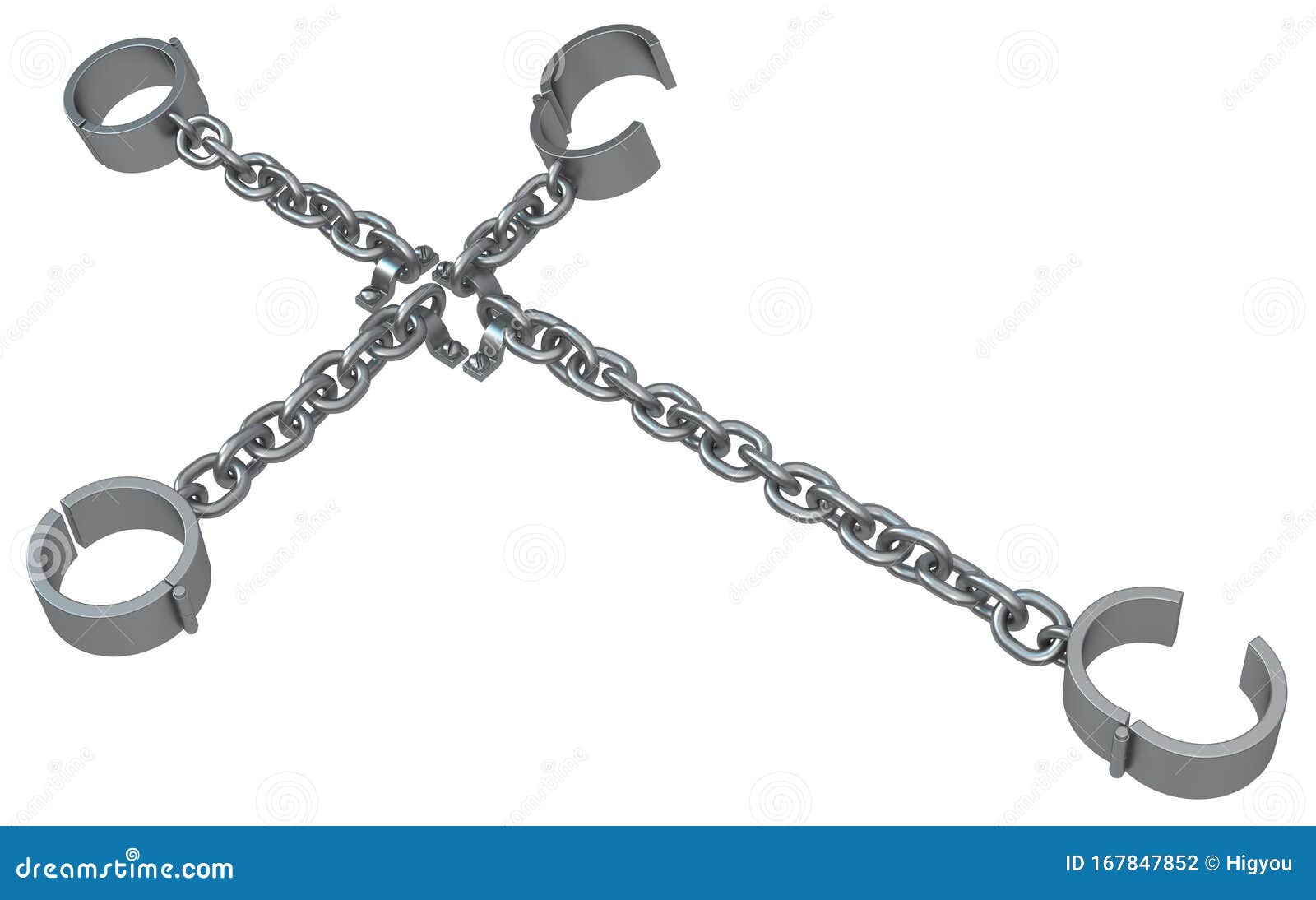Attached Chain Shackles Crossing Stock Illustration - Illustration of ... Attached Chain Shackles Crossing Stock Illustration - Illustration of ...