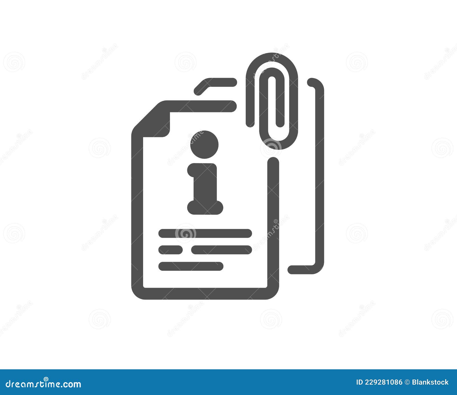 Attached Info Icon. Information Guide Sign. Vector Stock Vector ...