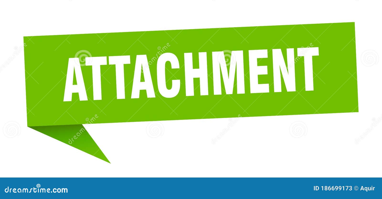 Attachment Banner. Attachment Speech Bubble Stock Vector - Illustration ...