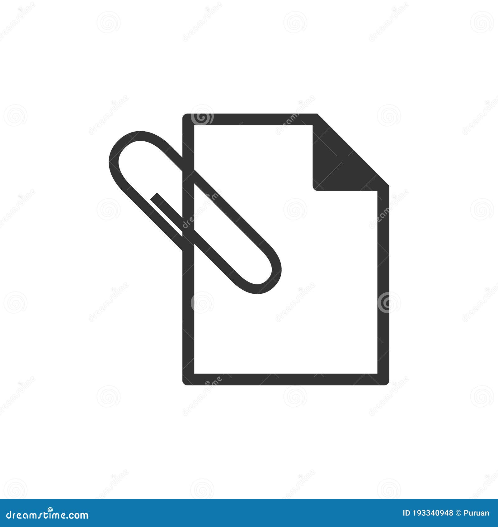 BW Icons - Attachment file stock vector. Illustration of vector - 193340948