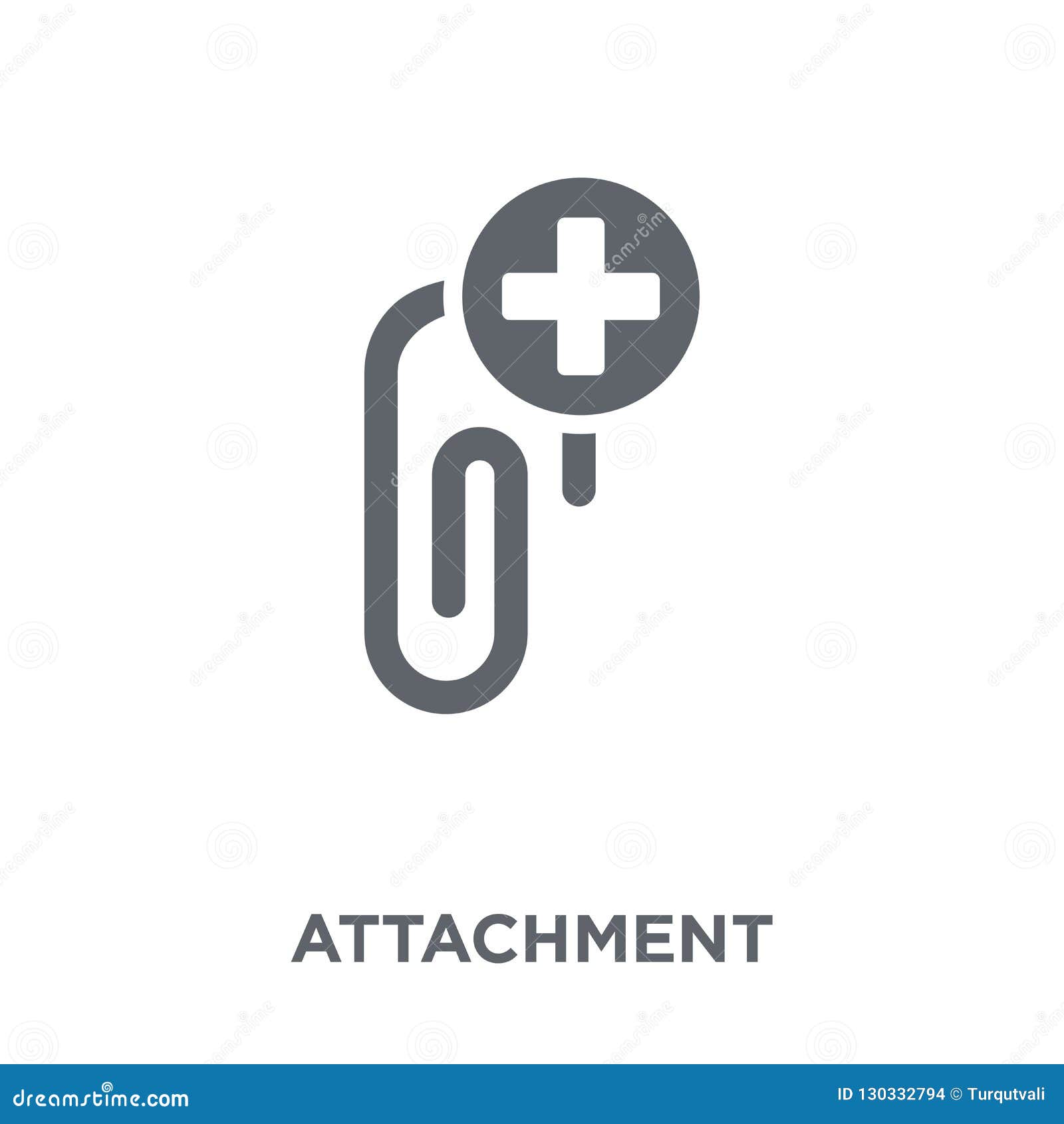 Attachment Icon from Collection. Stock Vector - Illustration of ...