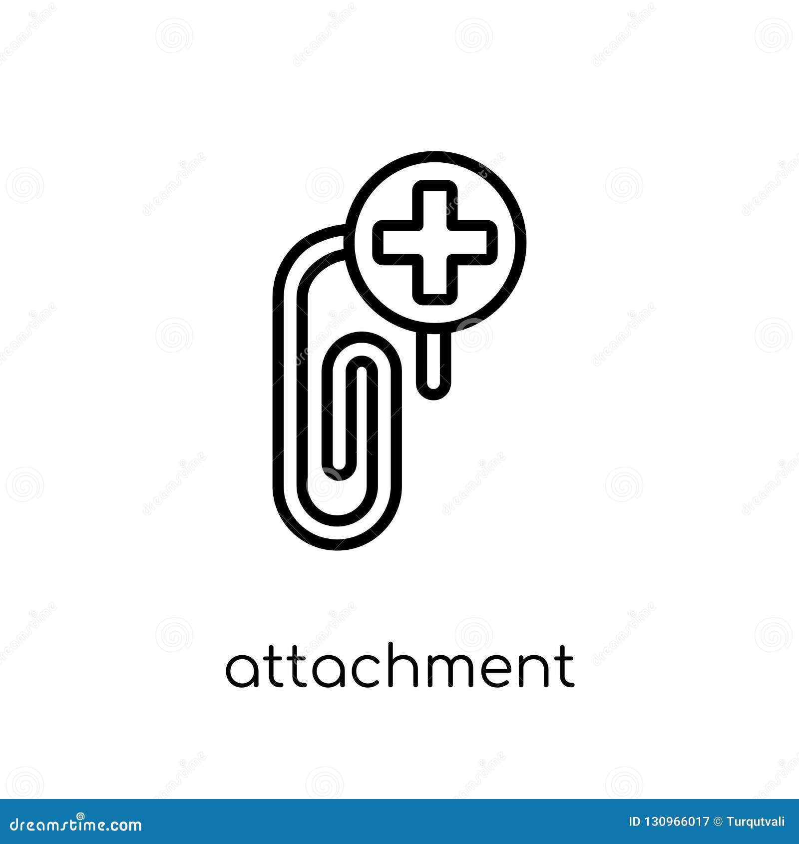 Attachment Icon from Collection. Stock Vector - Illustration of ...