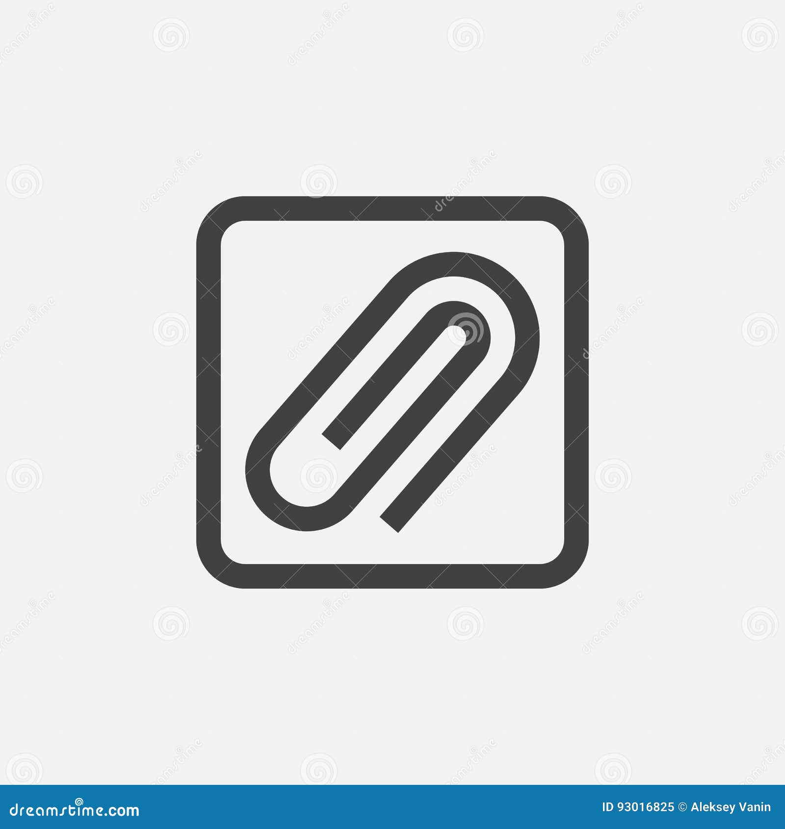 Attachment Icon Vector Illustration Isolated on White . Stock Vector ...