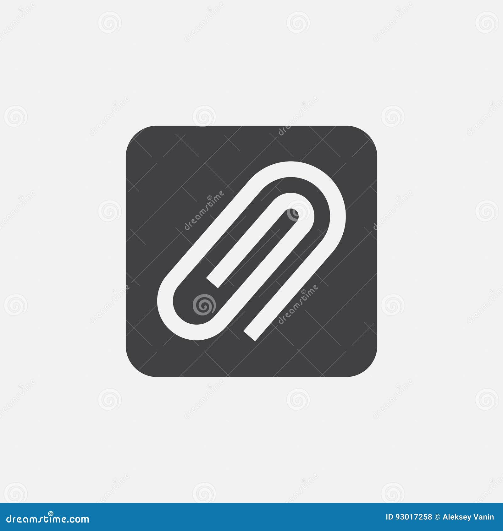 Attachment Icon Vector Illustration Isolated on White . Stock Vector ...