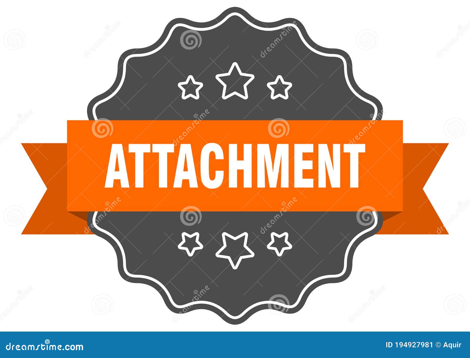 Attachment Label. Attachment Isolated Seal. Sticker. Sign Stock Vector ...